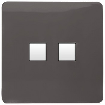 Trendi Dark Brown Telephone/Ethernet Socket | UKES