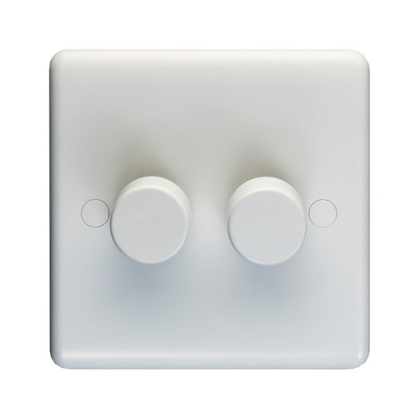 Eurolite Enhance 2 Gang 400W LED Dimmer Switch (PL3504/22LED) | UKES