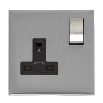 Heritage Brass Winchester Satin Chrome 13A Single Socket with Satin ...