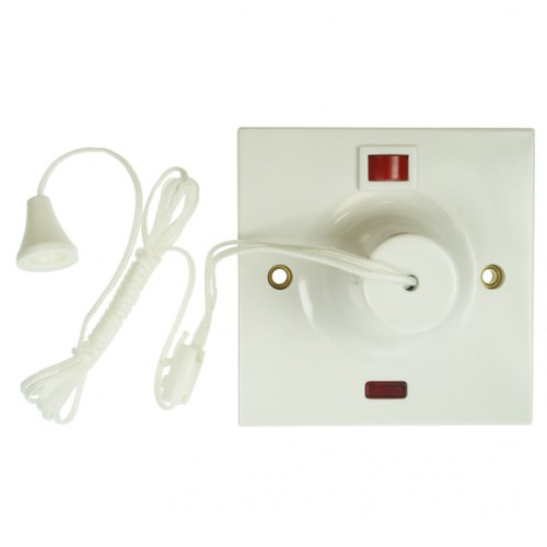 BG Plastic Ceiling Mounted Pull Cord, Double Pole Switches, UK ...