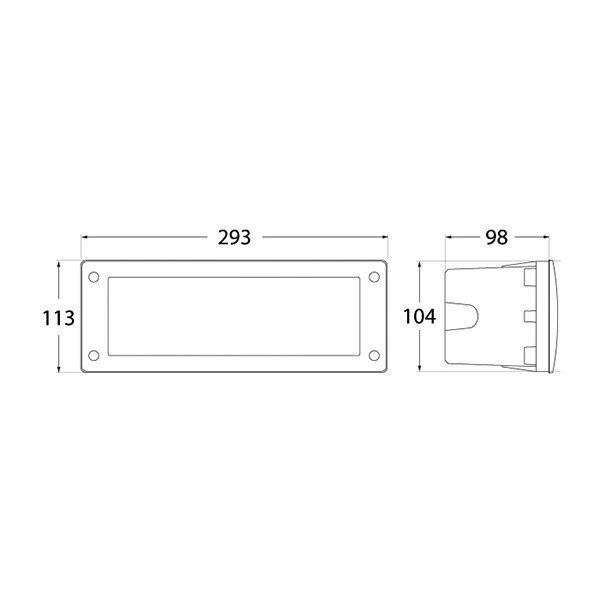 Fumagalli Leti 300 6W Black LED Brick Light (5C1.000.AY.G2K) | UKES