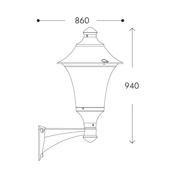 Fumagalli Remo 400 MidiPilar 42W Settable CCT (4000K) Black LED Wall ...