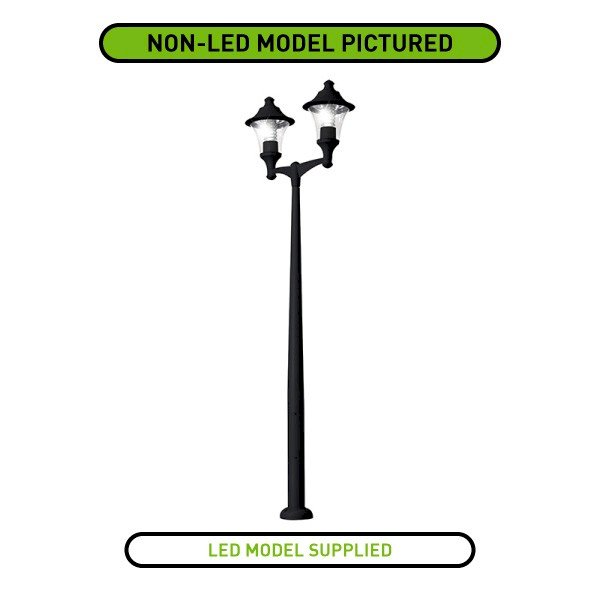 Fumagalli Remo 400 Akille 3500 Twin 2x42W Settable CCT (4000K) Black ...