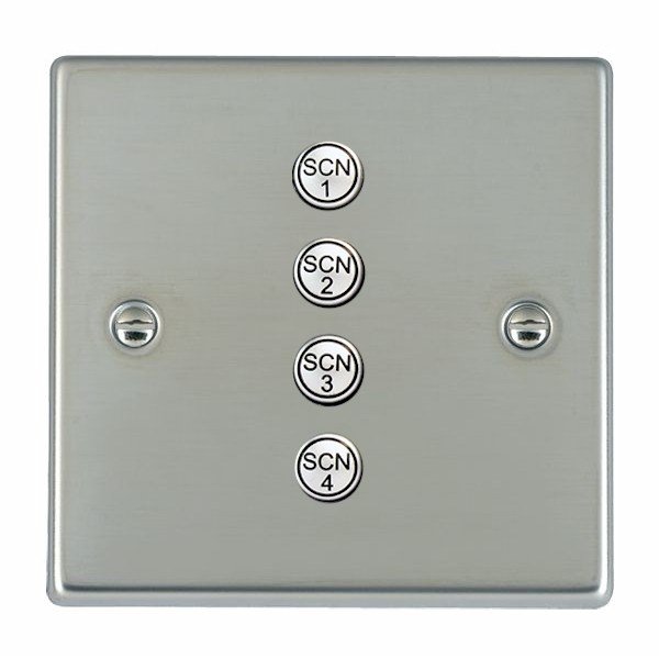 Hamilton Hartland Bright Steel 4 Button Slave Control Panel and LEDs ...