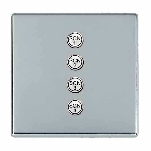 Hamilton Hartland CFX Bright Chrome 4 Button Slave Control Panel and ...