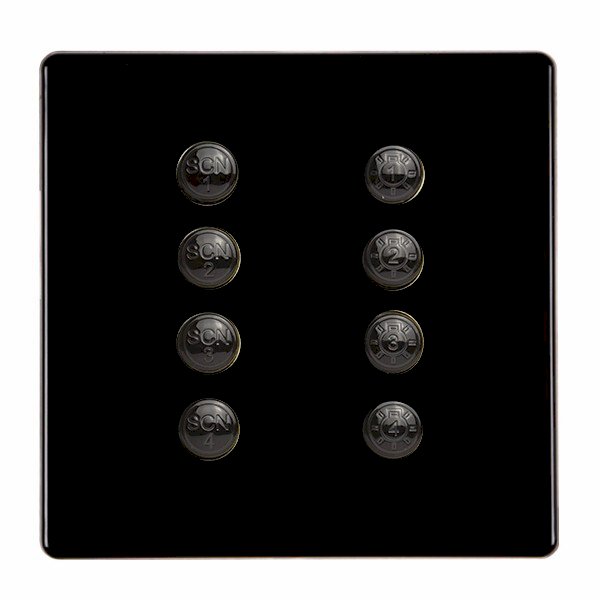 Hamilton Hartland CFX Colours Jet Black 8 Button Control Plate - 4 ...