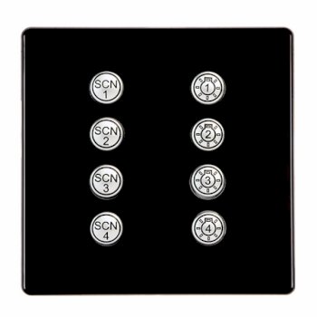 Hamilton Hartland CFX Colours Jet Black 8 Button Control Plate - 4 ...