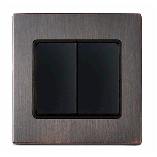 Hamilton Hartland CFX Etrium Bronze 2 Gang 10AX 2 Way Wide Switch with ...