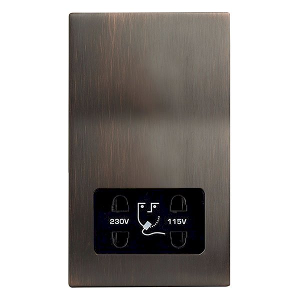 Hamilton Hartland G2 Etrium Bronze Dual Voltage Shaver Socket with ...