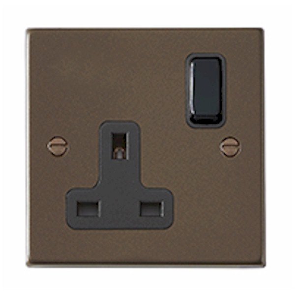 Hamilton Hartland Richmond Bronze 1 Gang 13A Double Pole Switched ...