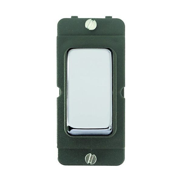 Hamilton GRID-IT 20AX Double Pole Switch Module with Bright Chrome ...
