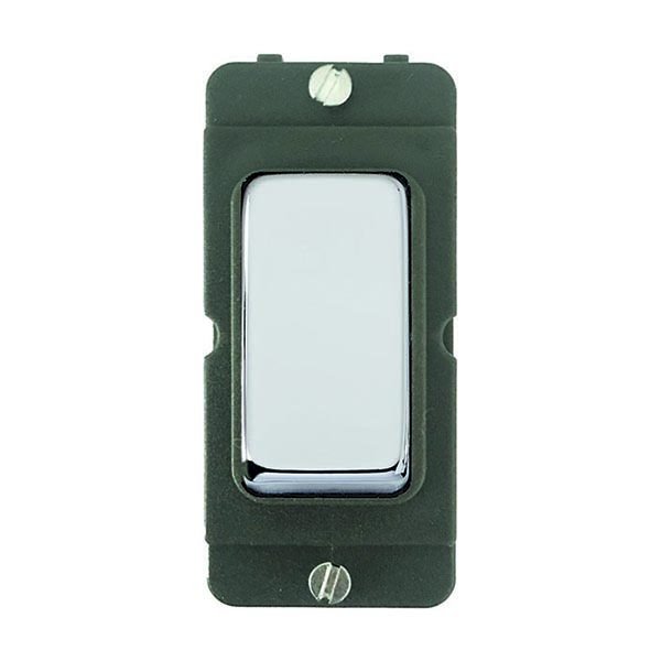 Hamilton GRID-IT 20AX 2 Way Switch Module with Bright Chrome Rocker and ...