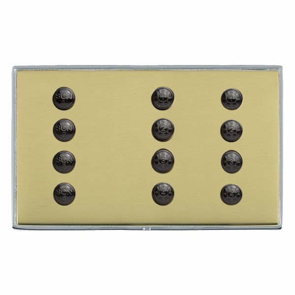 Hamilton Linea-Duo CFX Bright Chrome Frame/Polished Brass Plate 12 ...