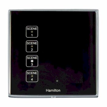 Hamilton Linea-Duo CFX Bright Chrome Frame/Vetro Glass Black Plate ...