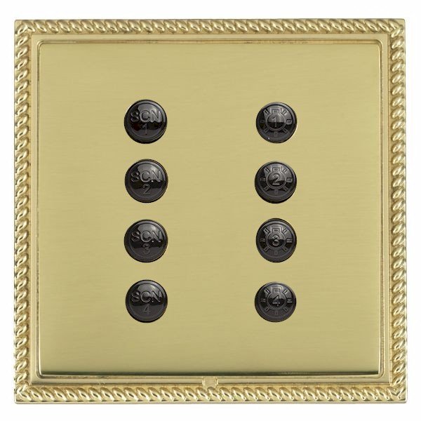 Hamilton Linea-Georgian CFX Polished Brass Frame/Polished Brass Plate 8 ...