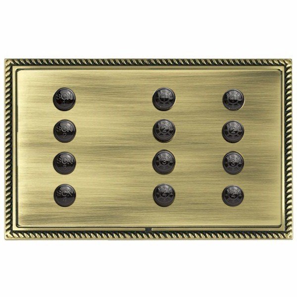 Hamilton Linea-Georgian CFX Antique Brass Frame/Antique Brass Plate 12 ...