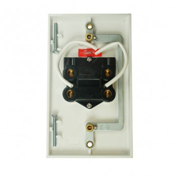 BG White PVC 45amp Double Pole Large Plate Cooker Switch with Neon ...