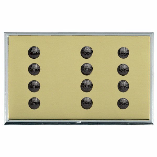 Hamilton Linea-Scala CFX Bright Chrome Frame/Polished Brass Plate 12 ...