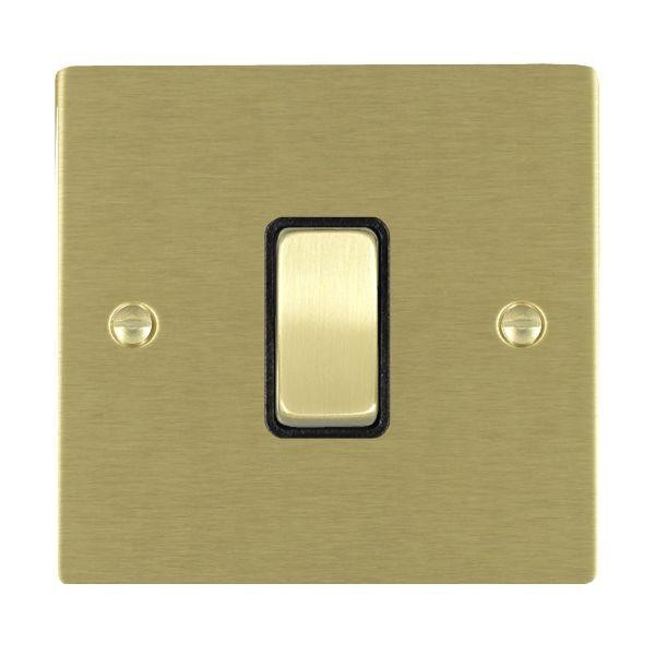 Hamilton Sheer Satin Brass 1 Gang Push To Make Retractive Switch with ...