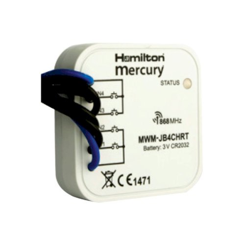 Hamilton Smart Lighting Control Air Grey 230V AC 4 Channel Wireless ...