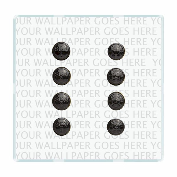 Hamilton Perception CFX Clear 8 Button Control Plate - 4 Scene Recall ...