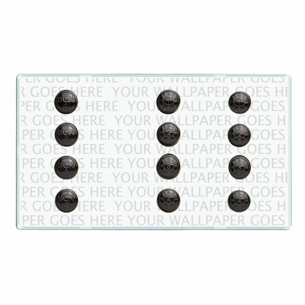 Hamilton Perception CFX Clear 12 Button Control Plate - 4 Scene Recall ...