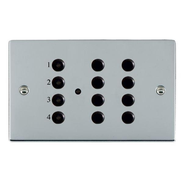 Hamilton Sheer Bright Chrome 4 Circuit 12 Button Master Control Panel ...