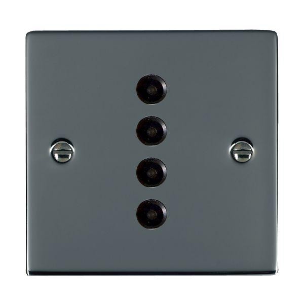 Hamilton Sheer Black Nickel 4 Button Slave Control Panel with Black ...