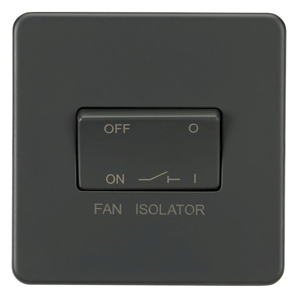 Knightsbridge Screwless 10AX Fan Isolator Switch (SF1100AT) | UKES