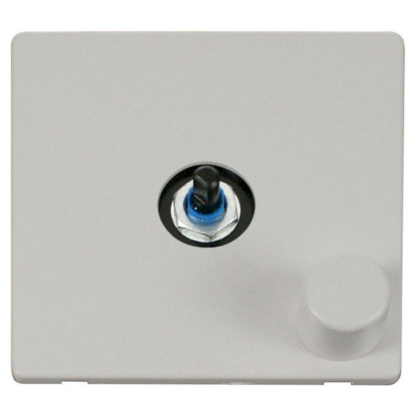 Click Definity Polar White 1 Gang 2 Way 100W LED Dimmer Switch with ...