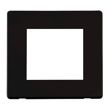 Click Definity Metal Black 1 Gang 2 Aperture Unfurnished New Media ...