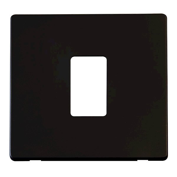 Click Definity Metal Black 1 Gang 1 Aperture Unfurnished MiniGrid Cover ...
