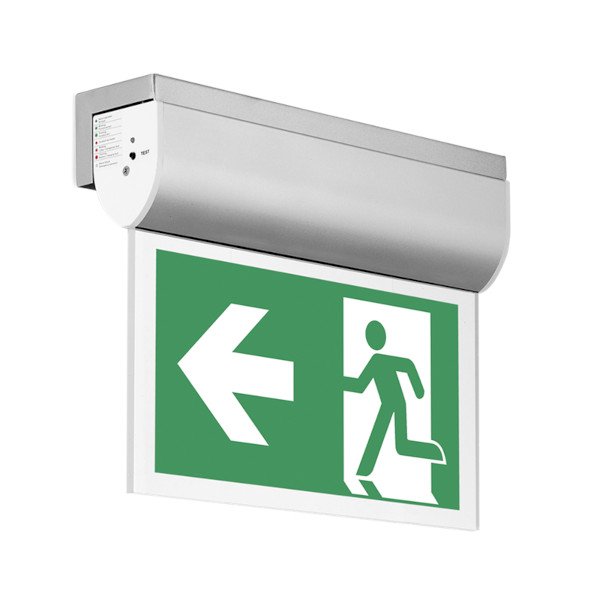 Aurora 7W Wall Mounted LED Emergency Exit Sign (EN-EMLED22) | UKES