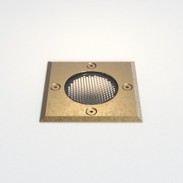 Astro Gramos Square Solid Brass Outdoor Ground Light (1312009) | UKES