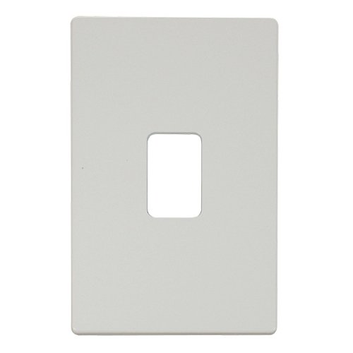 Click Definity Metal White 45A Vertical Double Pole Switch Cover Plate ...