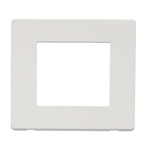 Click Definity Metal White 1 Gang 2 Aperture Unfurnished New Media ...